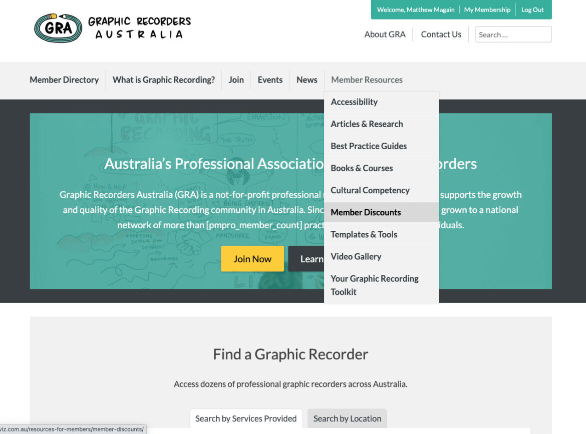 Unveiling the New GRA Website - Graphic Recorders Australia